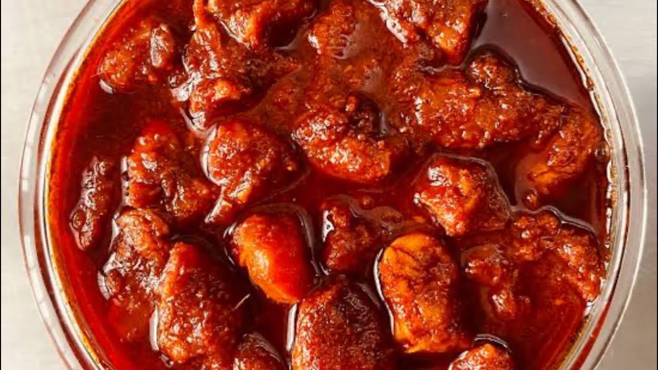 Spicy chicken pickle #food - YouTube