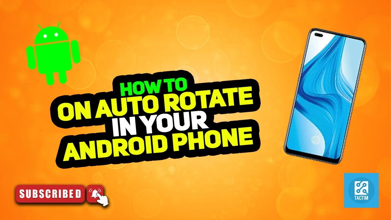 How to On Auto Rotate in your Android Phone 2025 - YouTube
