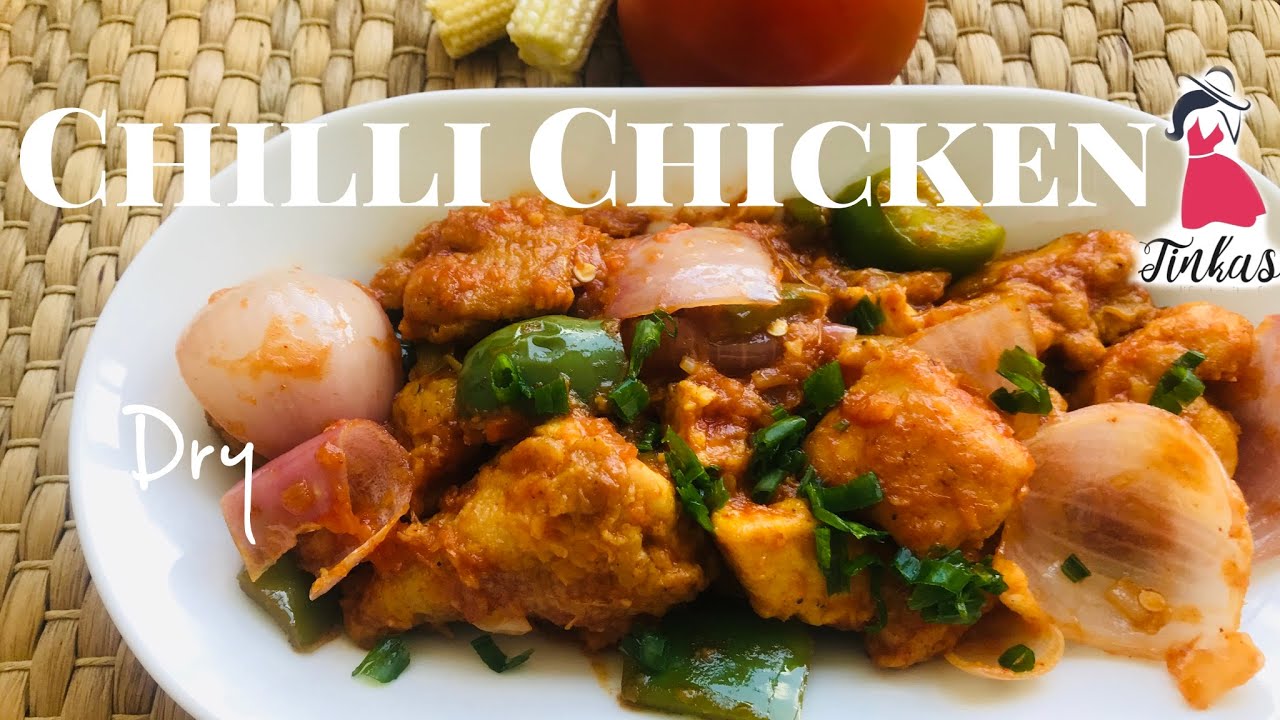 How to make Indo Chinese style dry chilli chicken|Chilli chicken dry ...