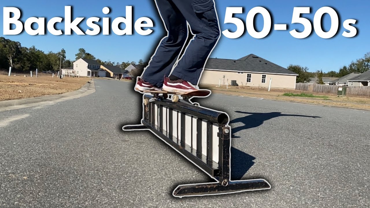 HOW TO BACKSIDE 50-50 | Detailed Slow Motion Tutorial - YouTube