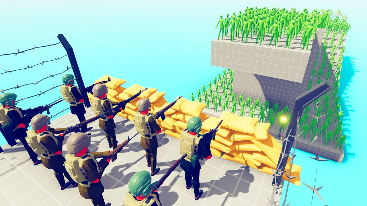 Zombie 100 Units vs Army - Totally Accurate Battle Simulator TABS - YouTube