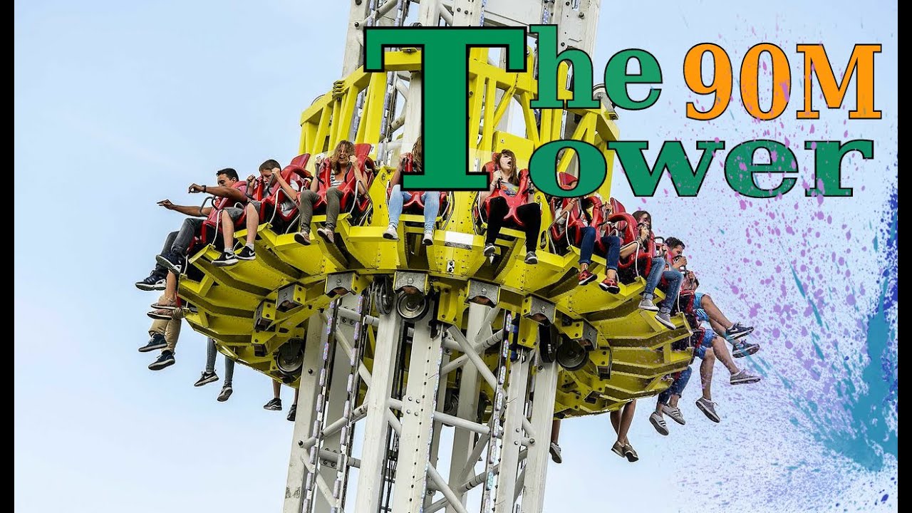 The Tower 90M Hoog Sinksenfoor Kermis antwerpen 2016 - YouTube