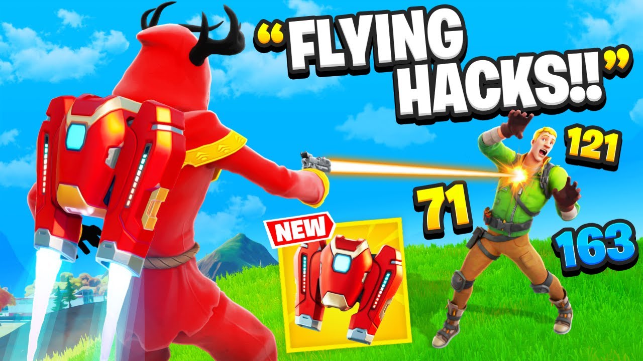 I Trolled Him With NEW Stark Industries Jetpack! (Fortnite) - YouTube
