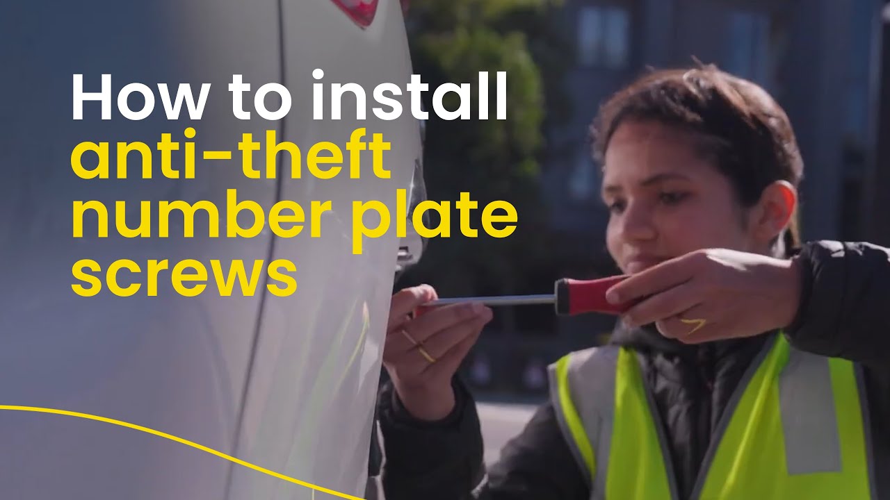 Guide to installing anti-theft number plate screws: step-by-step ...
