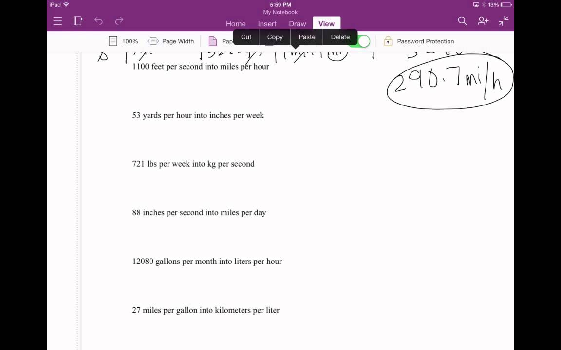 Conversions WS - YouTube