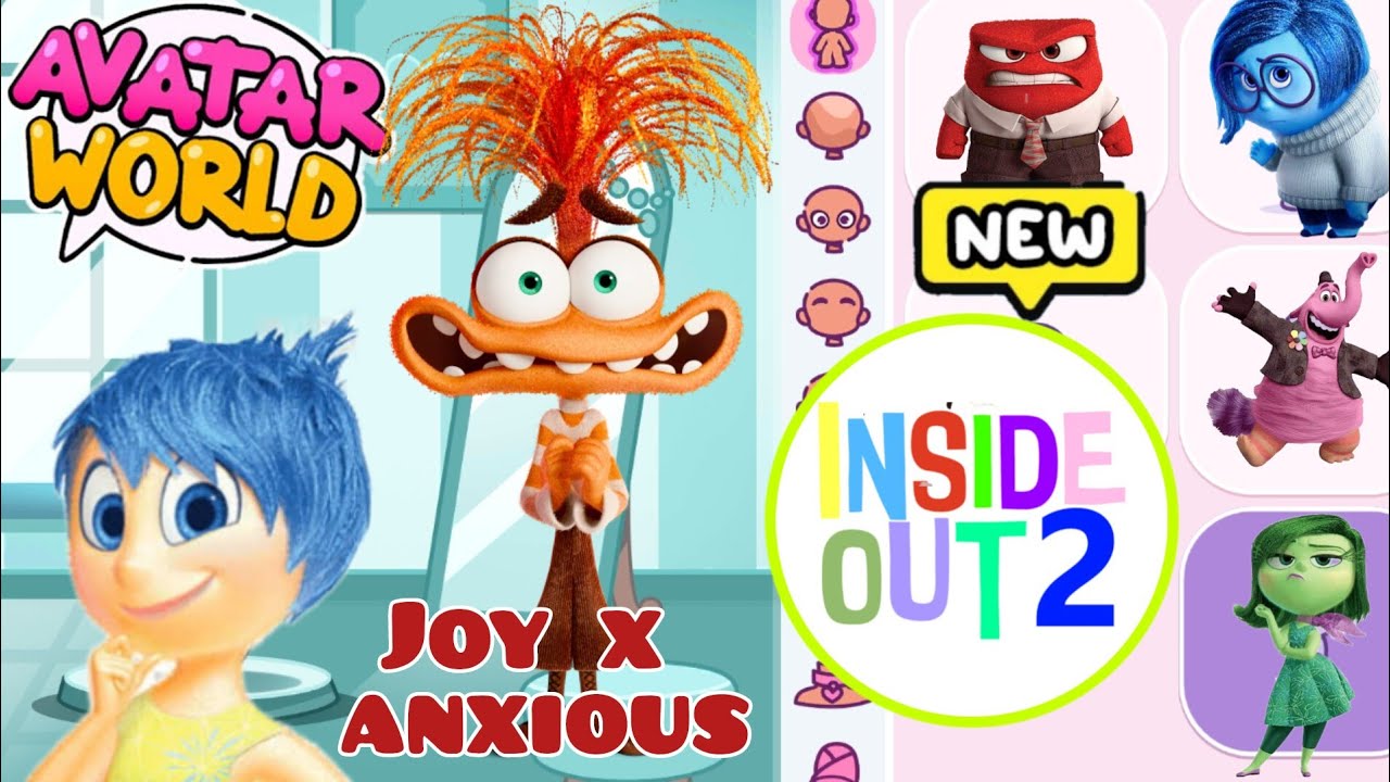 Joy x Anxiety Inside Out 2 in Avatar World #avatarworld #tocaboca # ...