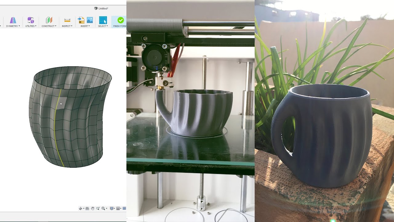 Make a Mug / Fusion 360 / 3D Printing - YouTube