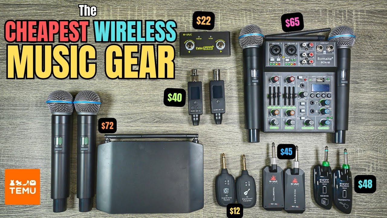 The Absolute CHEAPEST WIRELESS MUSIC GEAR I Could Find on TEMU - YouTube