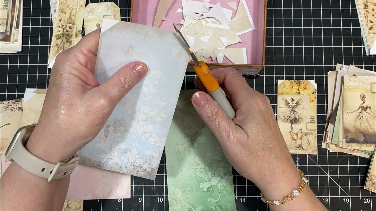 Getting Ephemera Ready for 2 Junk Journals #junkjournals #ephemera #embellishments - YouTube