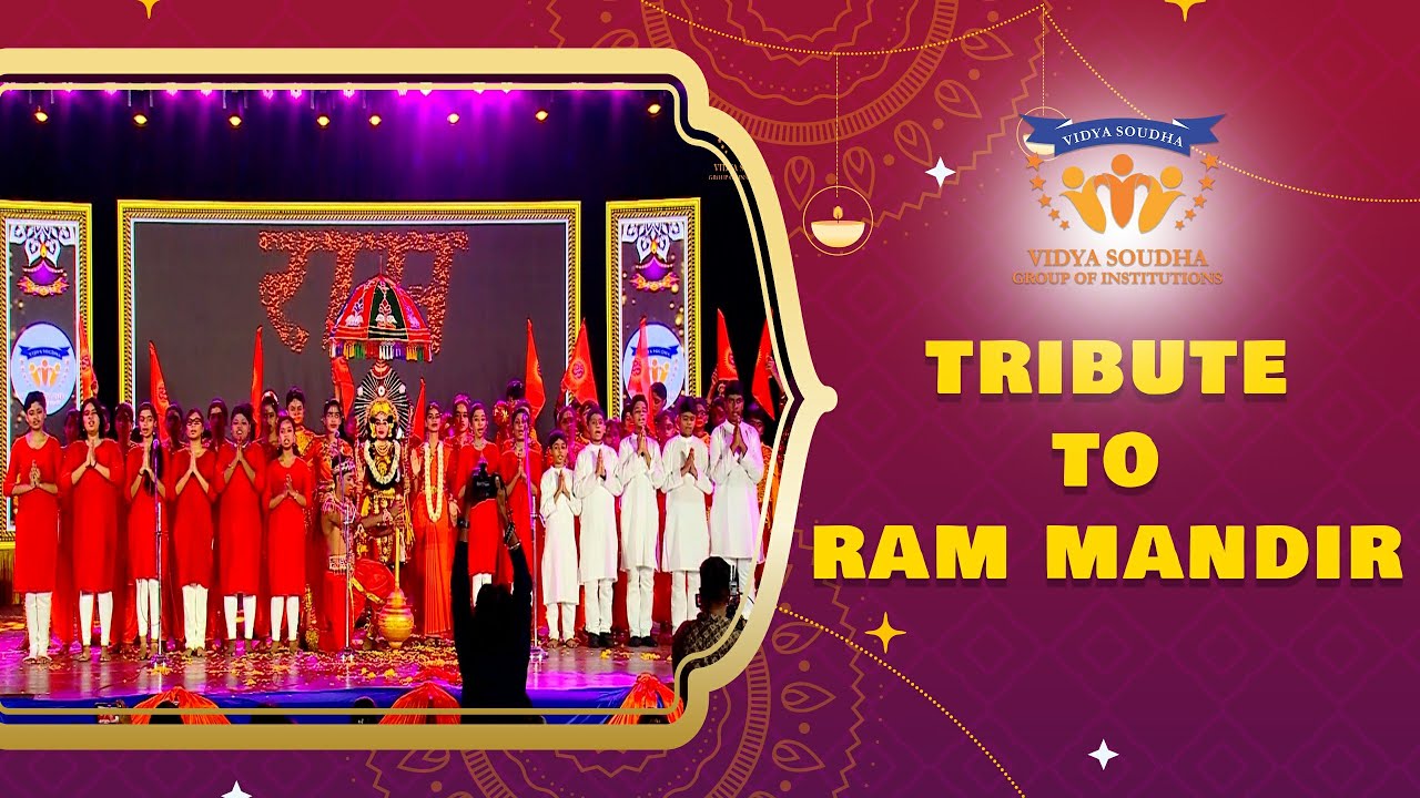 Tribute To Ram Mandir Dance | Vidya Soudha Public School | Bengaluru ...