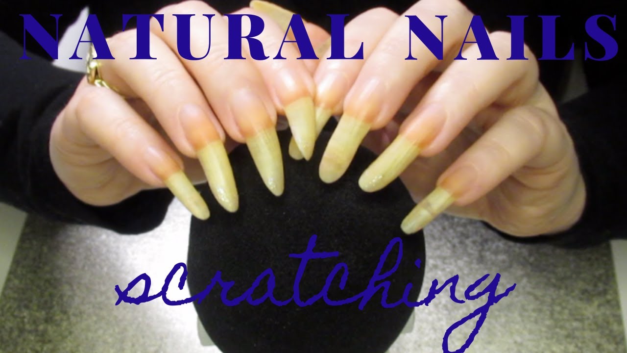 ASMR Slow Microphone Scratching w/ Bare Long Nails (whispering) - YouTube