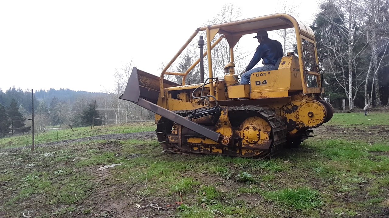 Caterpillar D4 7U Curtis Tractor and Machine - YouTube
