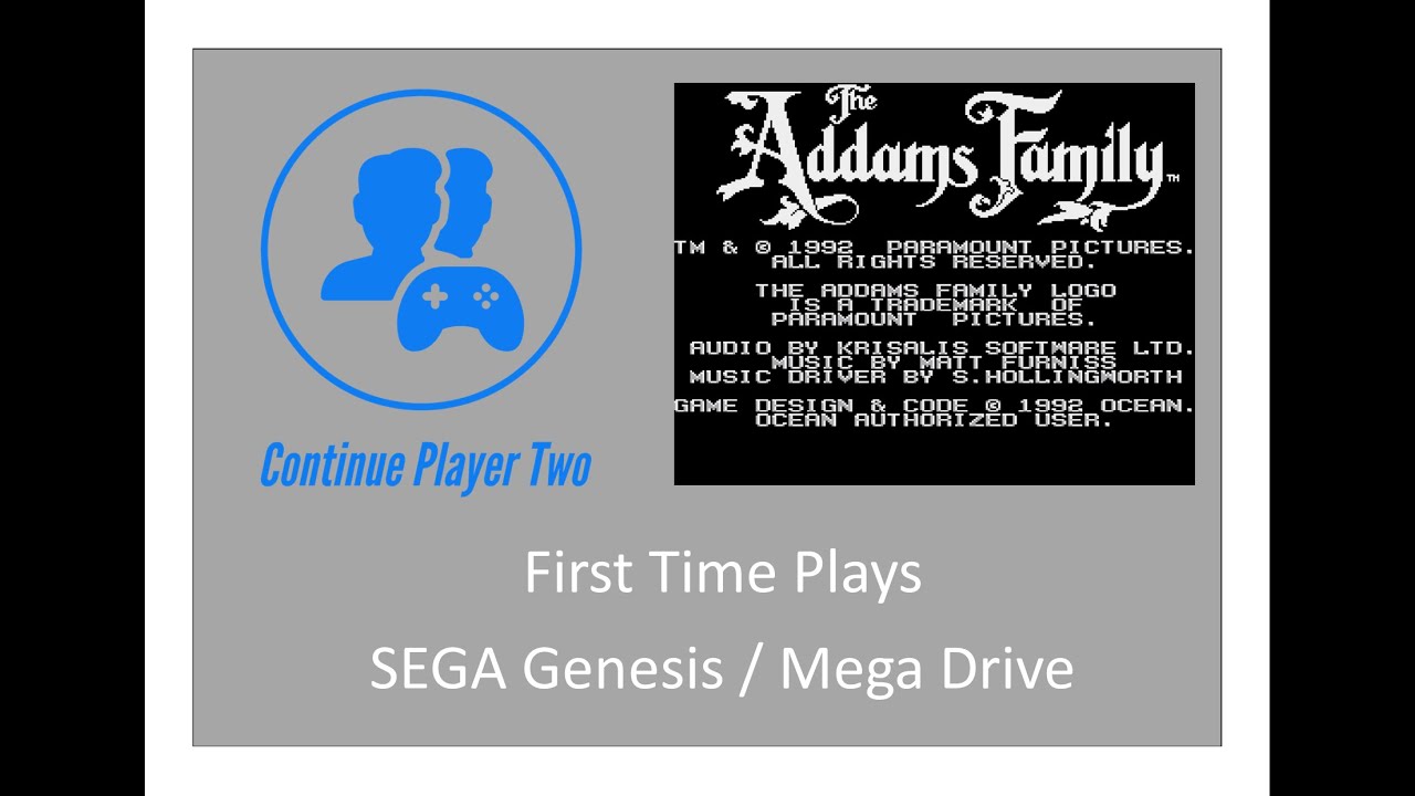 The Addams Family | SEGA Genesis / Mega Drive | First Time Plays ...