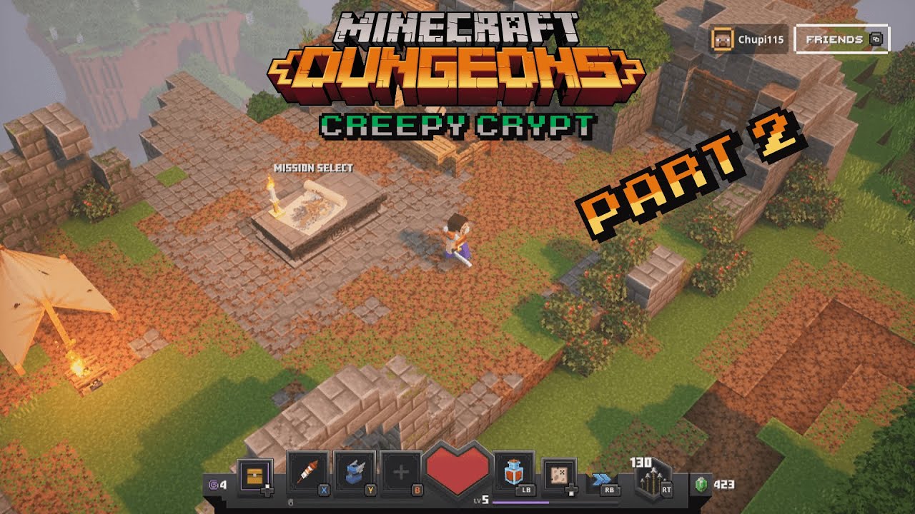 Minecraft Dungeons - Creepy Crypt Part 2 - YouTube