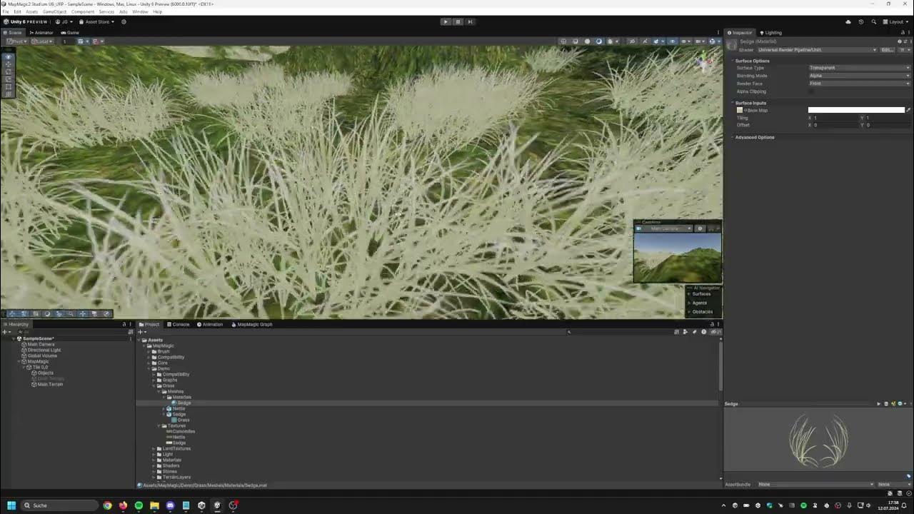 MapMagic 2 - Grass Shader FIX- Unity6 URP - YouTube