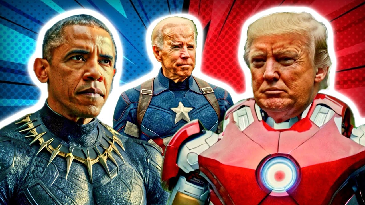 POLITICAL AVENGERS | Donald Trump, Kamala Harris, Joe Biden #trump # ...