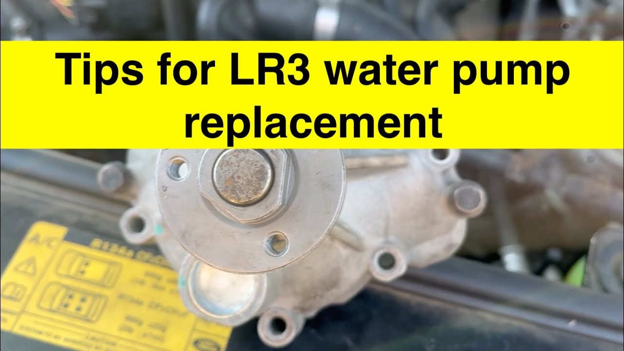 Land Rover LR3 water pump replacement tips - YouTube