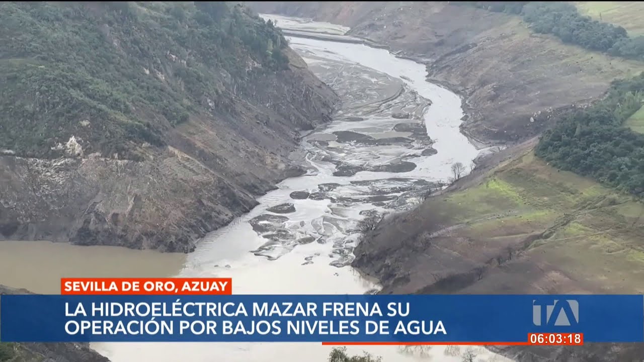 Imágenes críticas de la situación actual del embalse de Mazar, el más ...