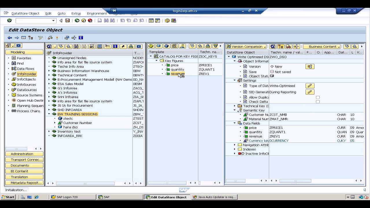 SAP BW BI 7 3 Session 6 - YouTube