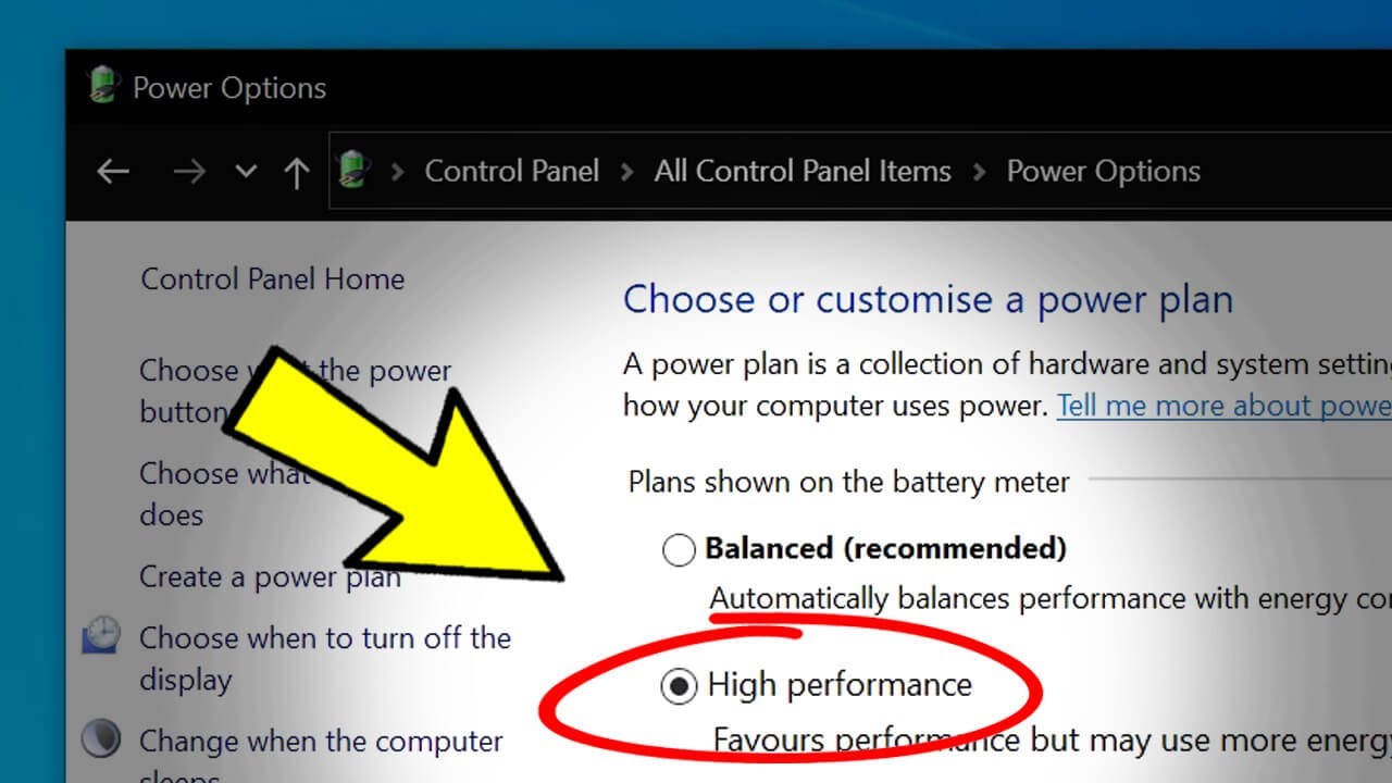 How To Restore Missing High Performance Plan in windows 11 / 10 ...