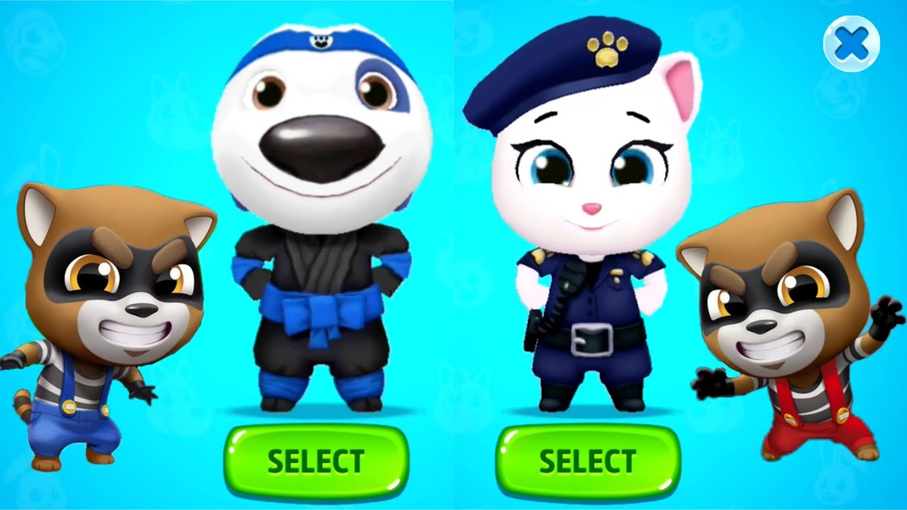 Talking Tom Bomb Raider/ Prehistoric Tom/ Ninja Hank/ Talking Ângela ...