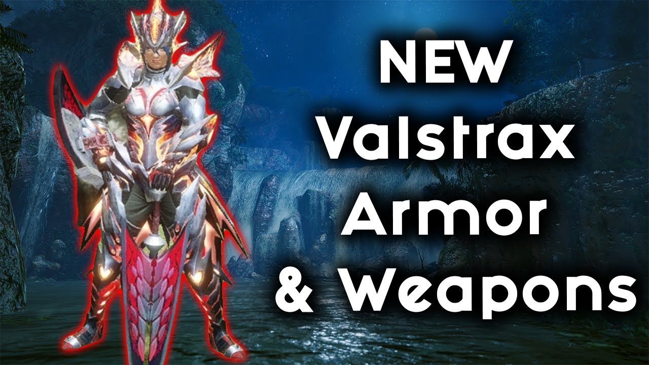 NEW Crimson Glow Valstrax Weapons & Armor In Monster Hunter Rise - YouTube