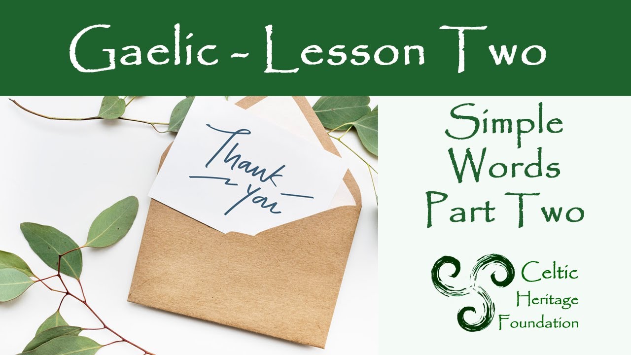 Gaelic Lessons Simple Words Part II YouTube gaelic-lessons-simple-words-part-ii-youtube