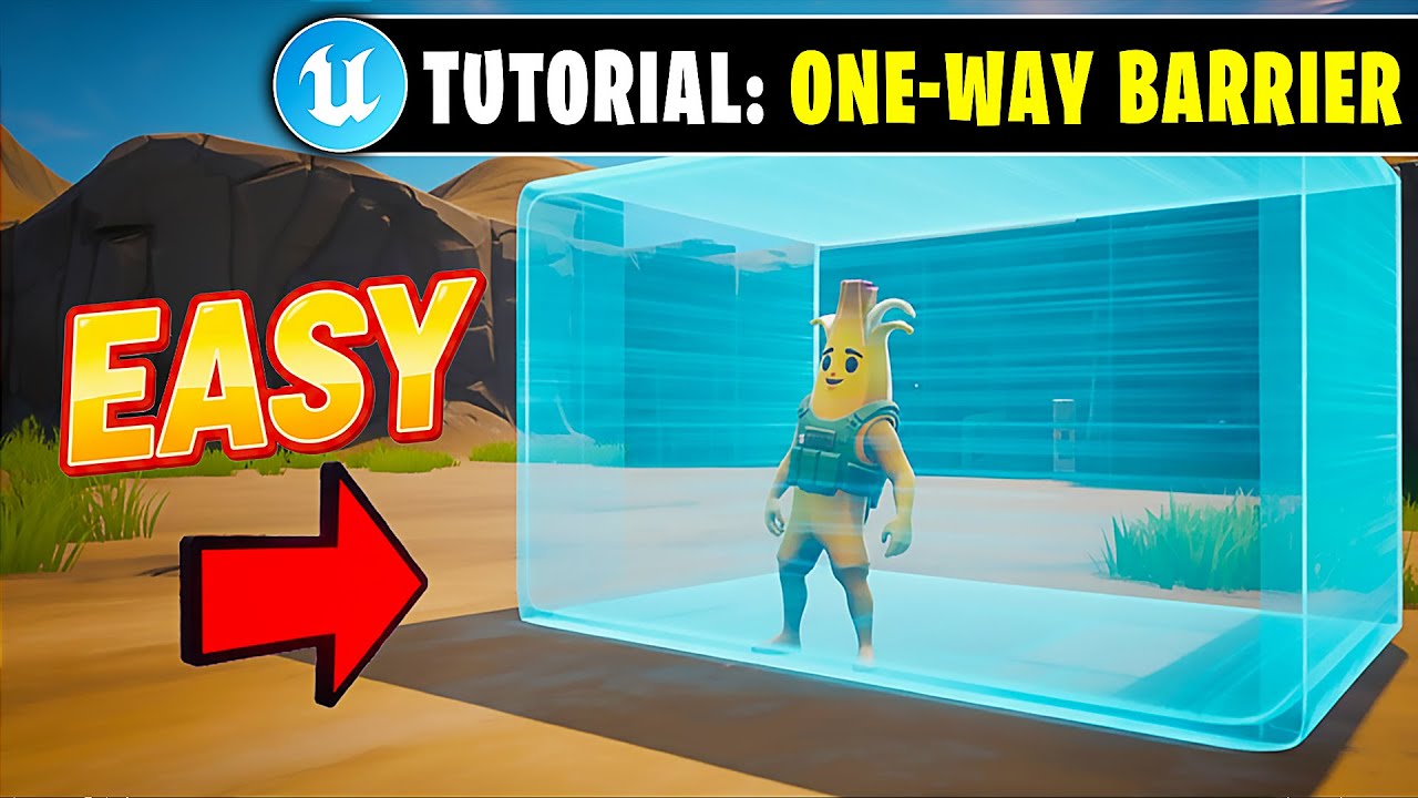 How to Make a "One-Way Barrier" in Under 3 Minutes (UEFN) - YouTube