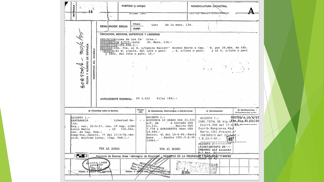 INFORME DE DOMINIO ¿QUÉ DATOS HAY ALLÍ? TITULARIDAD, GRAVÁMENES ...
