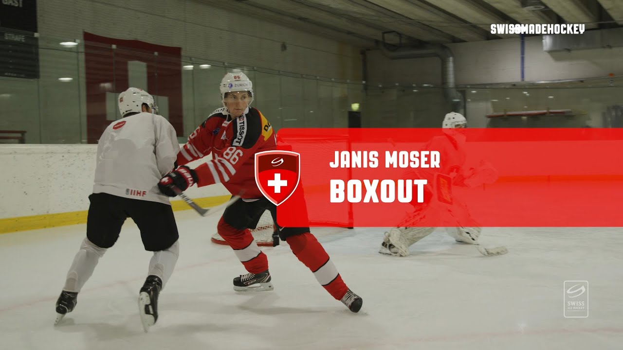 swissmadehockey: Boxout mit Janis Moser - YouTube
