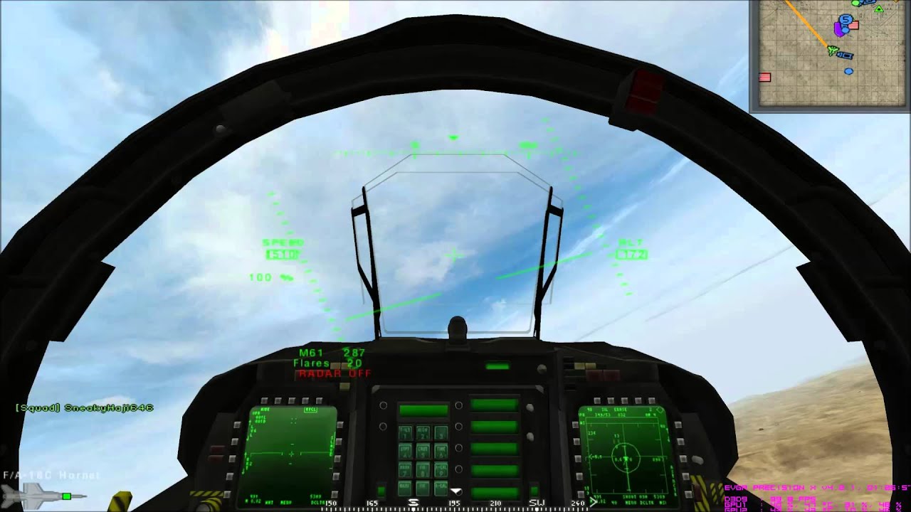 Project Reality 1.1.4 =]H[= F18s on Khamisiyah #2 - YouTube