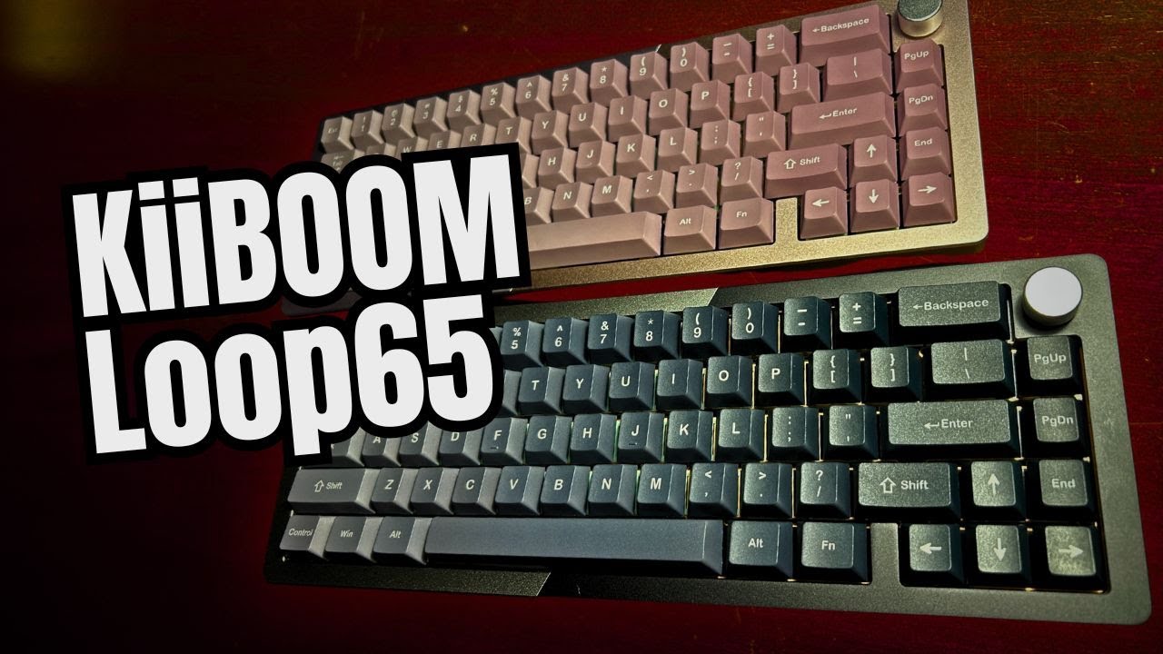 The only split dual color Aluminum Keyboard | KiiBOOM Loop65 Wireless ...