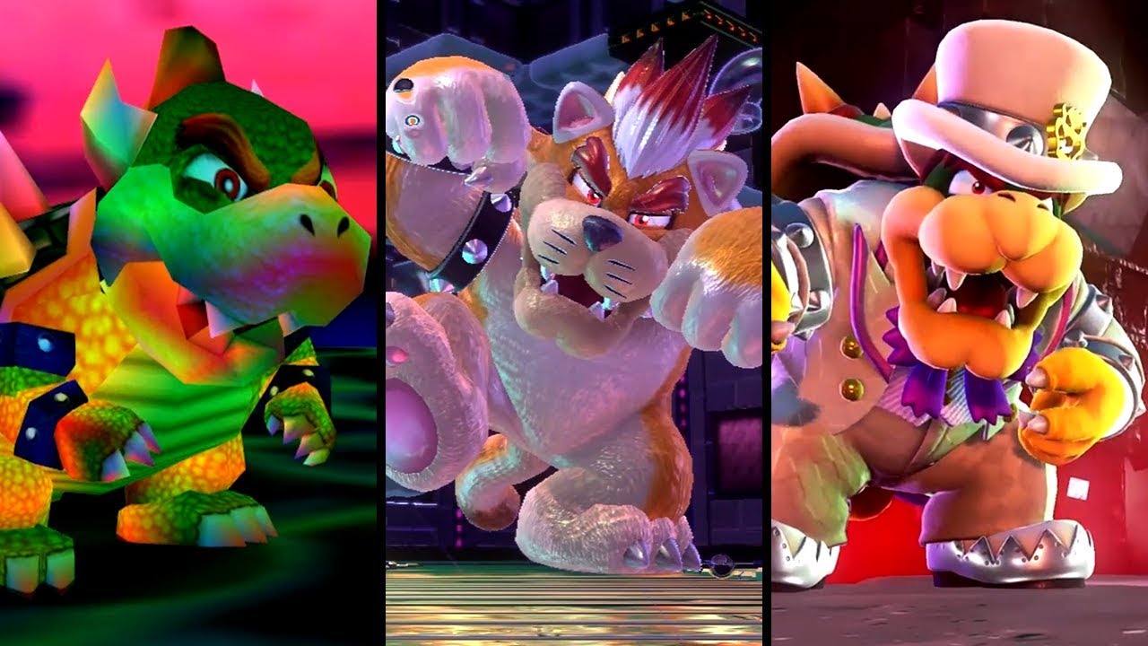Evolution of Final Bowser Battles in 3D Super Mario Games (1996-2019 ...