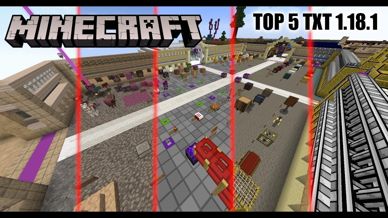 5 NAJLEPSZYCH TXT MINECRAFT 1.18.1 - YouTube