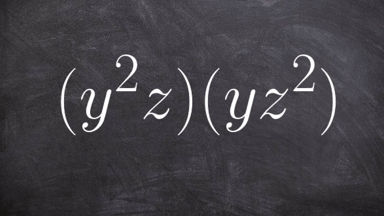 How to multiply two monomials together - YouTube