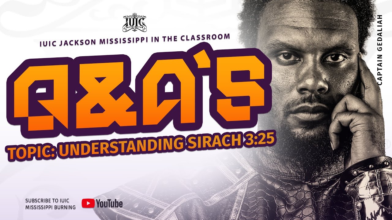 MS In The Classroom: Q&A - Understanding Sirach 3:25 - YouTube