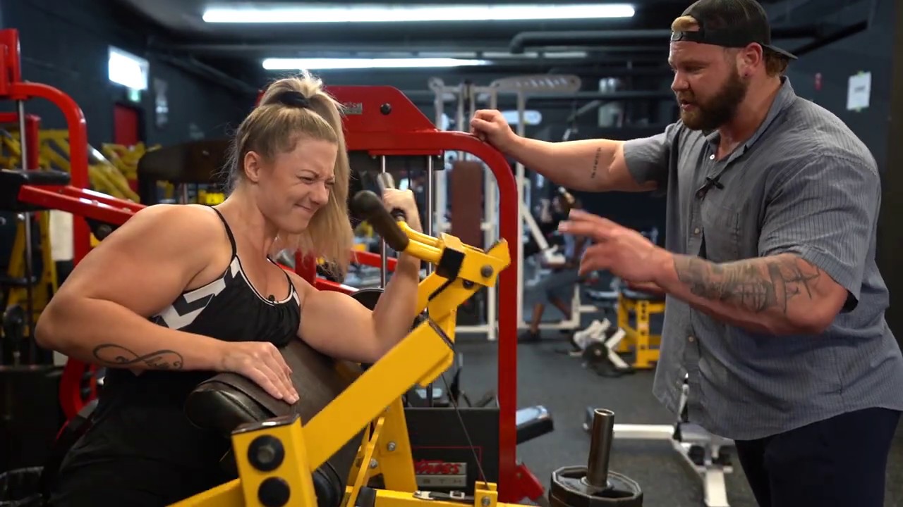 Travis Smith and Norwegian_LiftingGoddess (Rachel Plumb) Train Arms ...