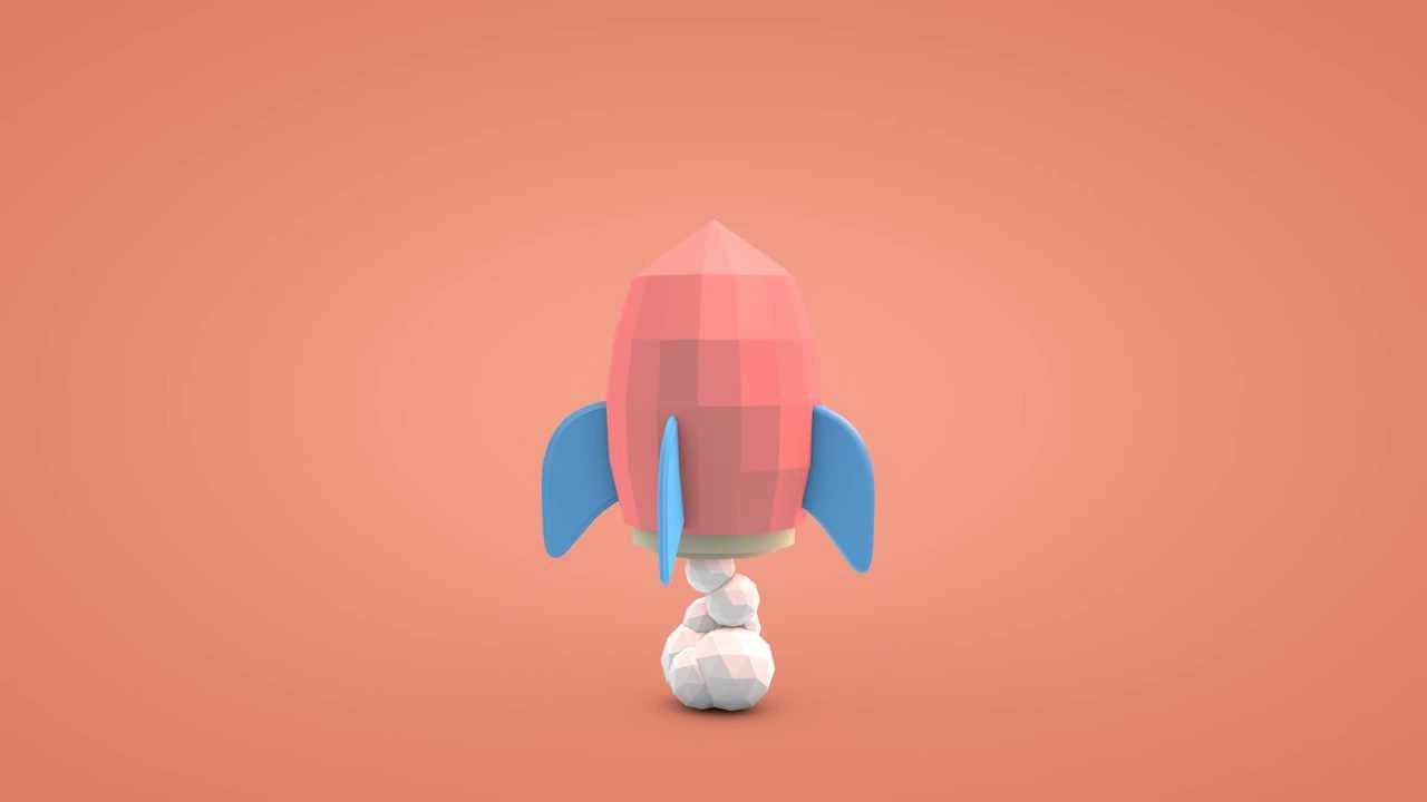 Low-Poly Rocket - YouTube