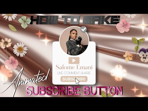 HOW TO MAKE A ANIMATED SUBSCRIBE BUTTON ON YOUR IPHONE | FREE APPS🤍👸🏽 ...