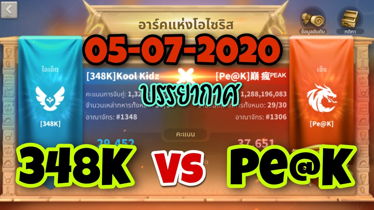 Rise of Kingdoms ROK (AoO) : 348K vs Pe@K - YouTube