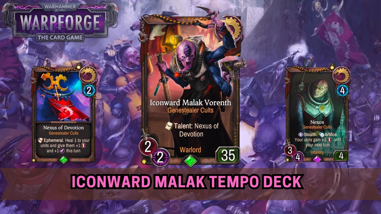 Iconward Malak, Tempo Deck! Warhammer 40,000: Warpforge - YouTube