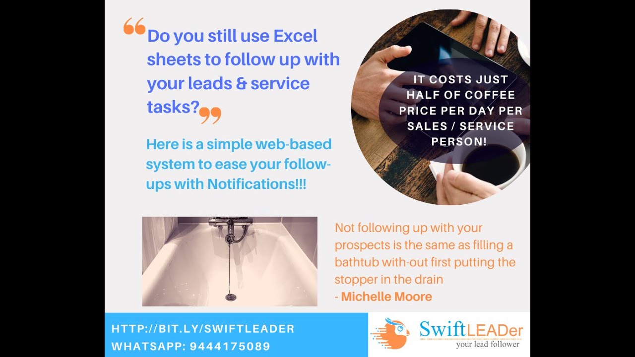 Simple Lead Management software - SwiftLEADer Demo - YouTube