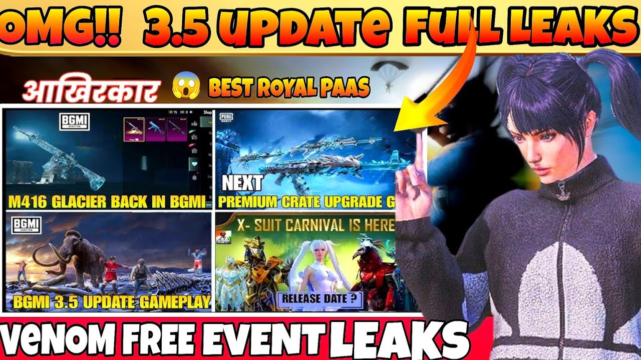 bgmi 3.5 Update coming soon / VENOM EVENT LEAKS/ Best Royal pass bgmi ...