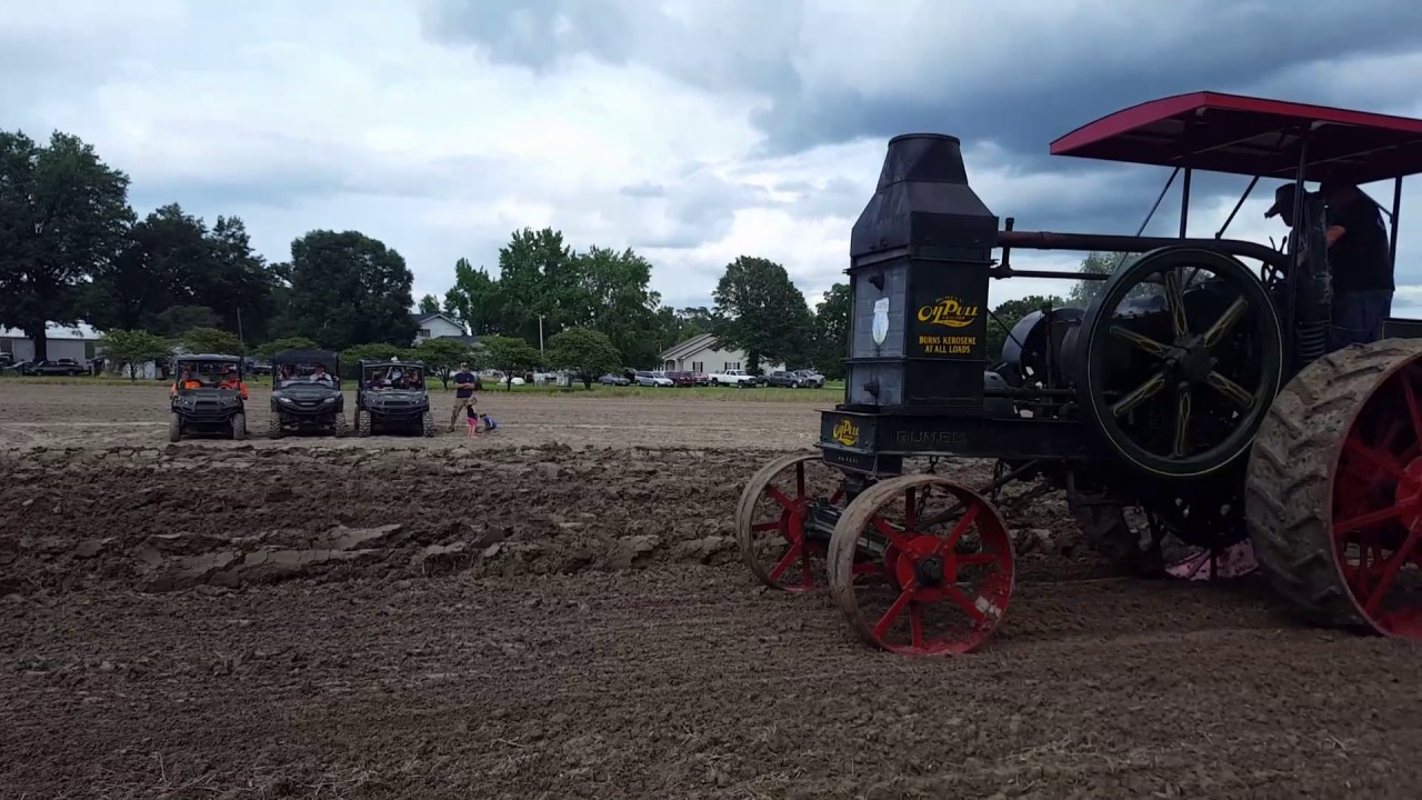 Rumely Oil Pull F plowing - YouTube