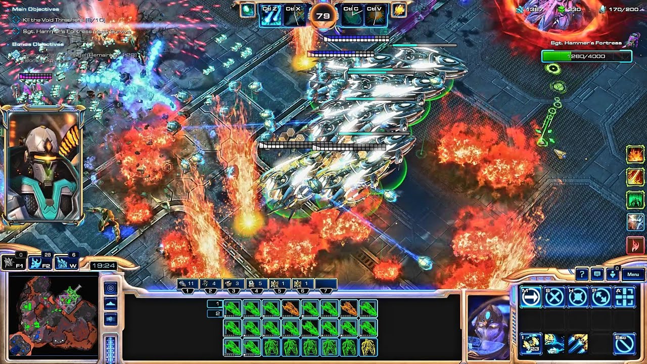 SC2 Co-Op Void Thrashing "War Is Hell" Karax Solo Play [Prestige ...