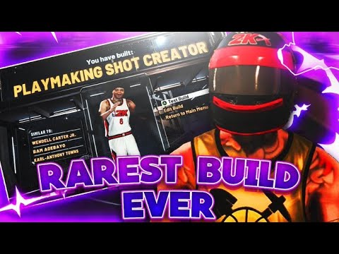 THE RAREST BUILD IN NBA 2K20 Center Playmaking Shot Creator 100+ BADGE ...