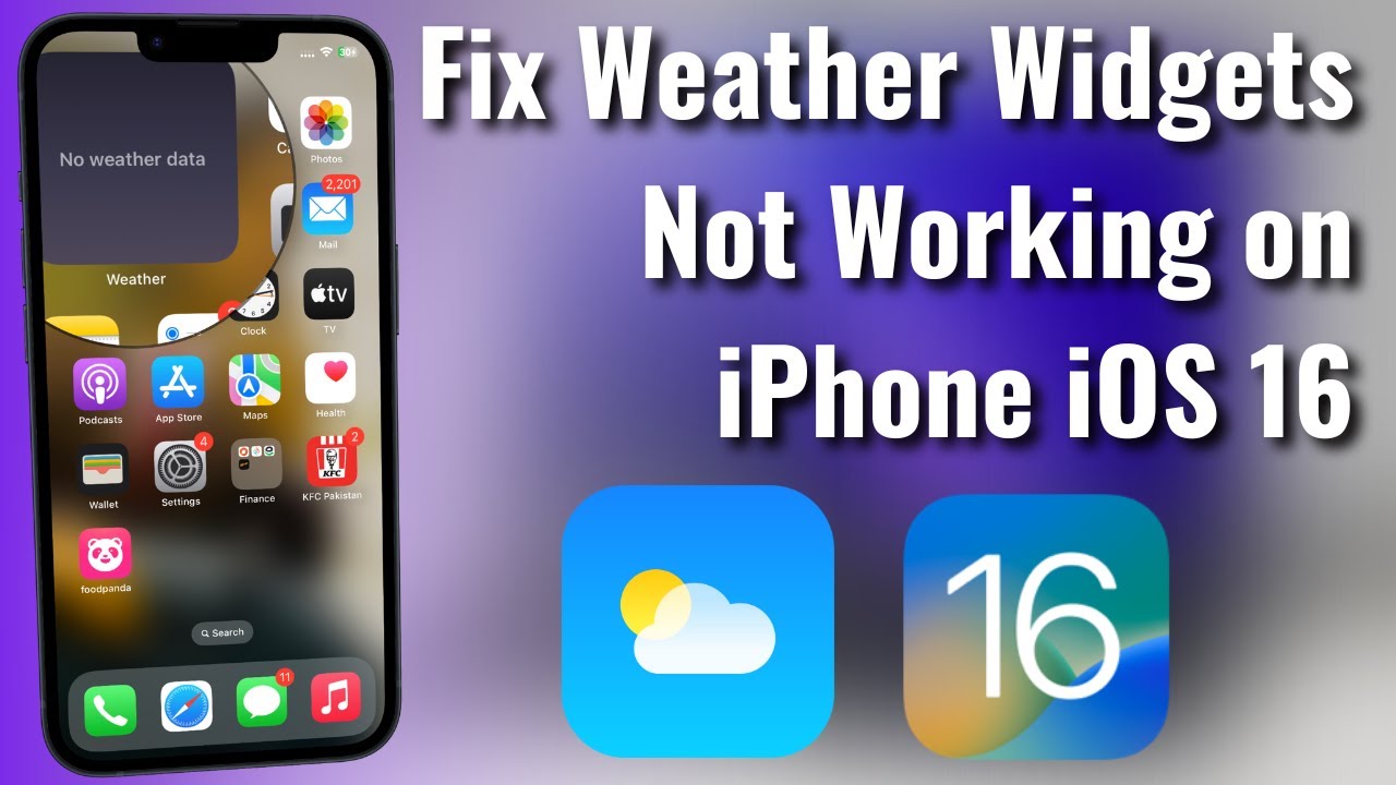 How to Fix iOS 16 Weather Widget Not Working on iPhone/iPad - YouTube