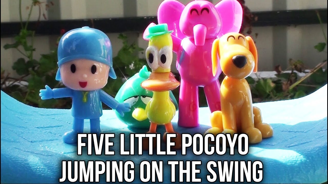 Five Little Pocoyo Jumping On the Swing | Five Little Monkeys Jumping ...