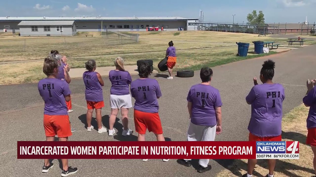Incarcerated women participate in health program - YouTube