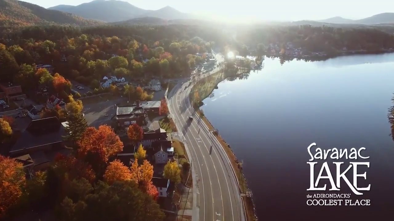 Fall Aerials in Saranac Lake - YouTube
